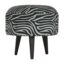 Zebra Nordic Style Footstool dropshipping | Artisan furniture UK