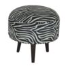 Zebra Nordic Style Footstool dropshipping | Artisan furniture UK