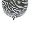 Zebra Nordic Style Footstool dropshipping | Artisan furniture UK