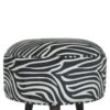 Zebra Nordic Style Footstool dropshipping | Artisan furniture UK