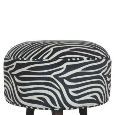 Zebra Nordic Style Footstool dropshipping | Artisan furniture UK