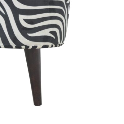 Zebra Nordic Style Footstool dropshipping | Artisan furniture UK